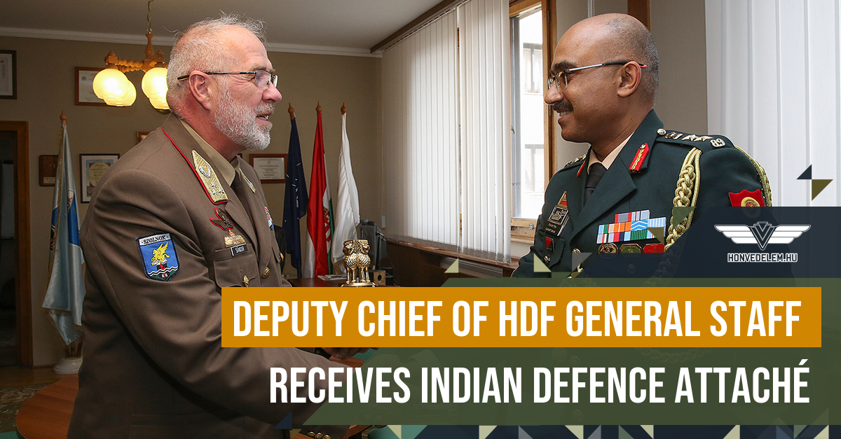 Deputy Chief of HDF General Staff receives Indian defence attaché