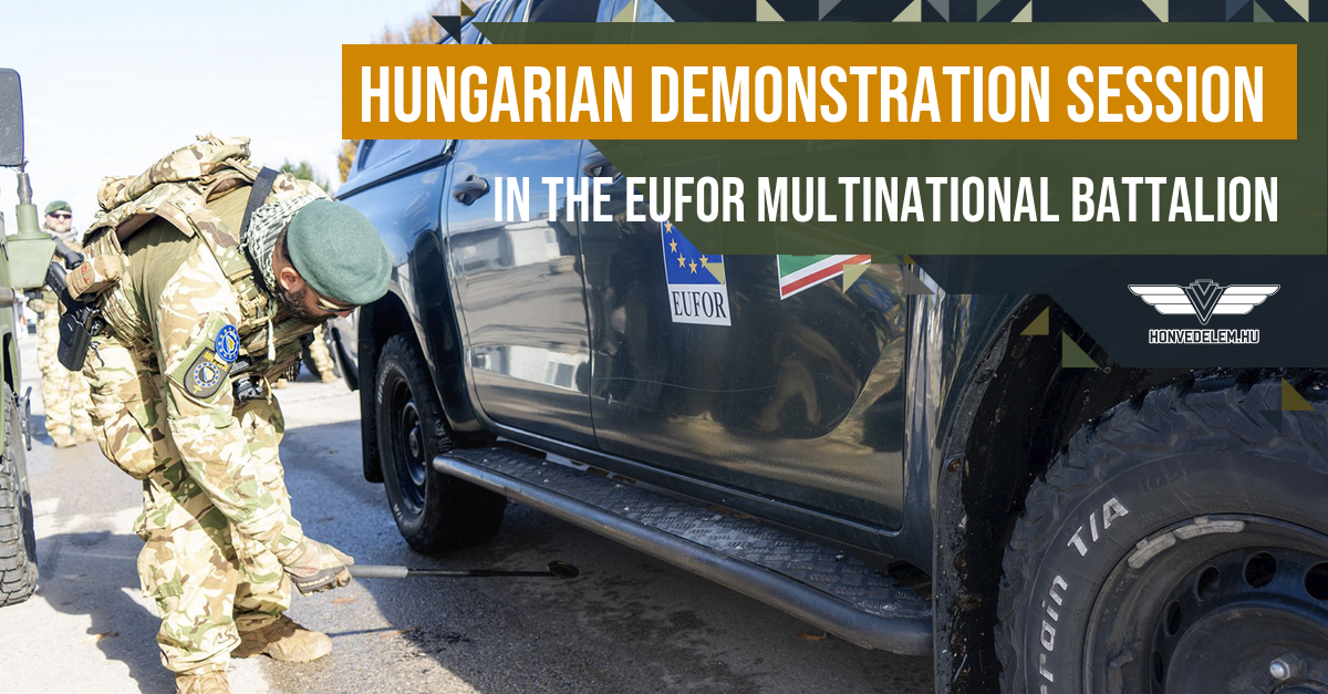 Hungarian Demonstration Session in the EUFOR Multinational Battalion