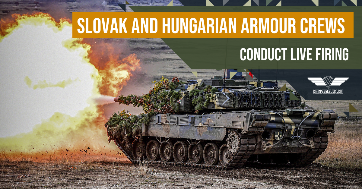 Slovak and Hungarian Armour Crews Conduct Live Firing